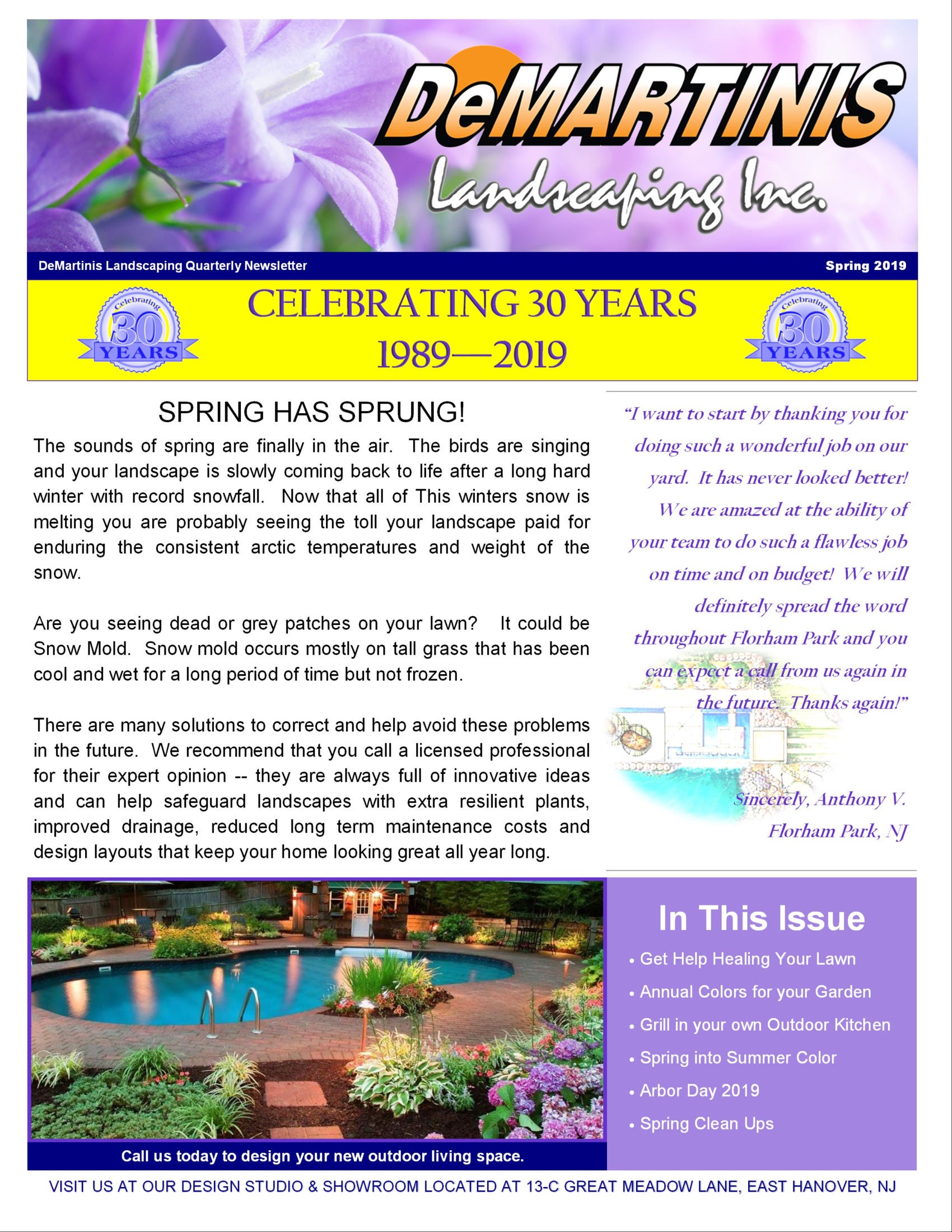 Newsletter | Morris County Landscaping